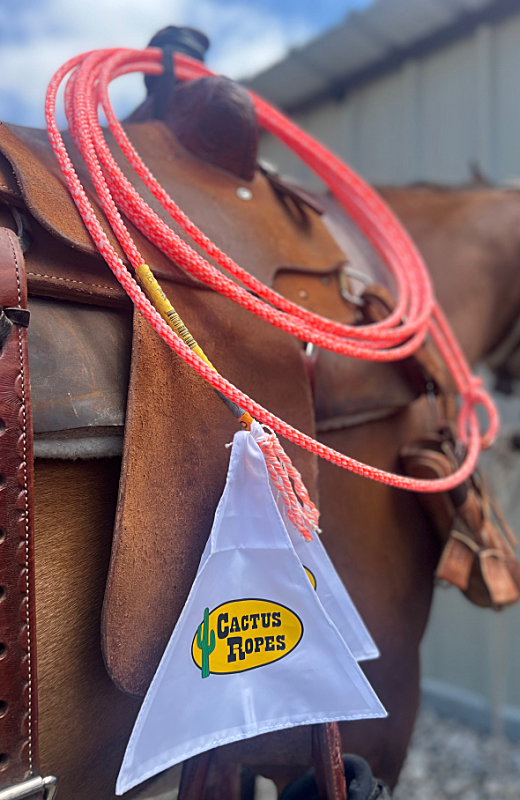 Cactus Break-Away Flag w/Cactus Ropes Logo white | Roping Zubehör ...