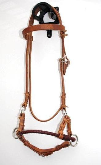Hochwertige Sidepull LATIGO LEATHER BRAIDED NOSEBAND - Jetzt günstig kaufen